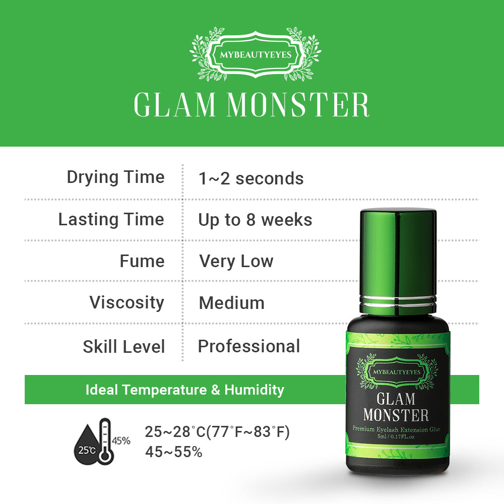 Eyelash extension glue / Glam Ultra Monster Classic 5/10g – MyBeautyEyes